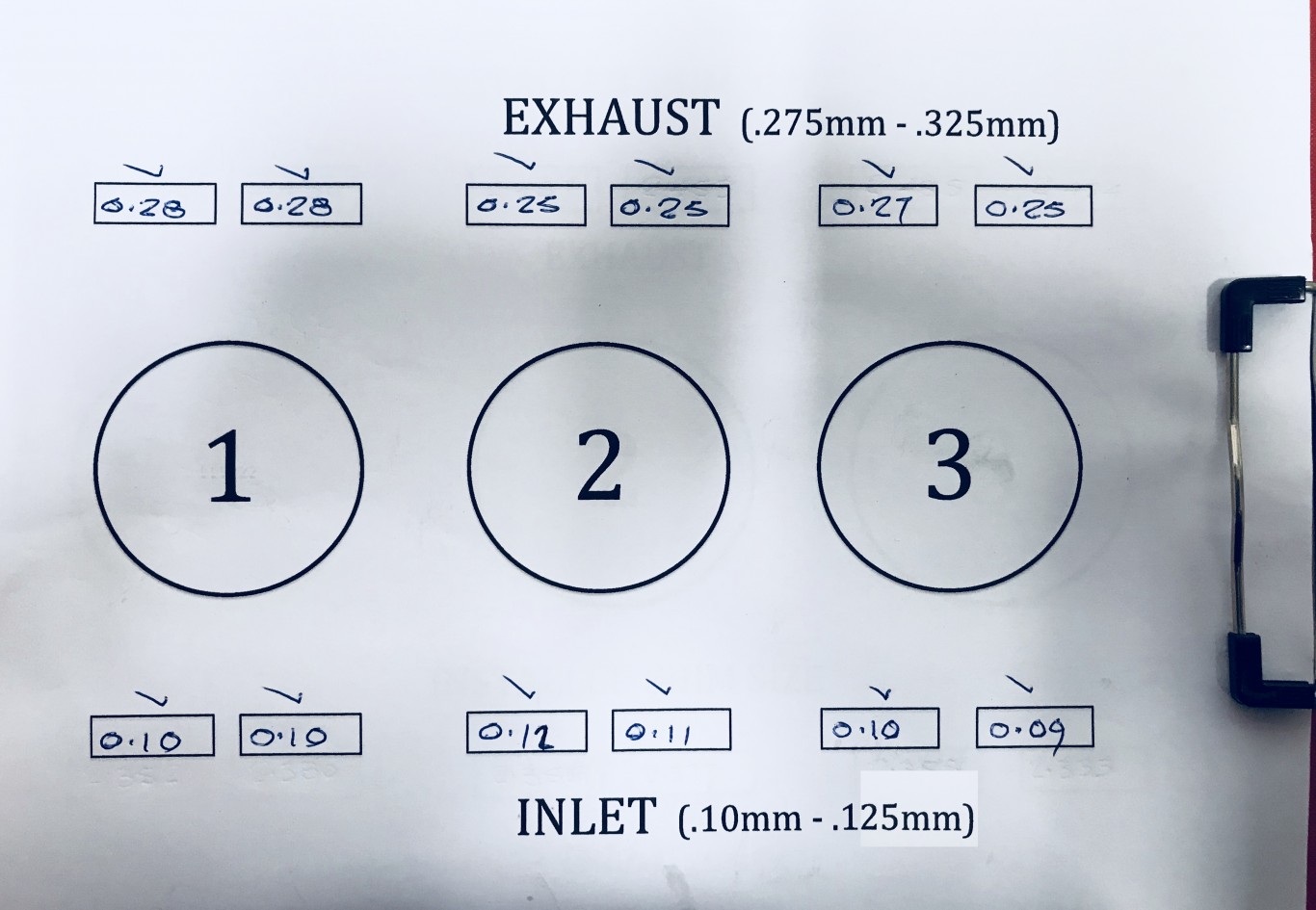 Valve timing & shims - General Maintenance and Servicing